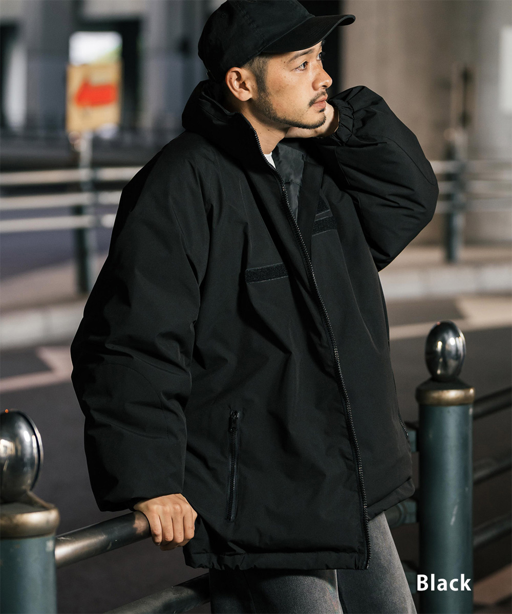 Rocky Monroe ミリタリージャケット メンズ レディース アウター ECWCS レベル7 無地 軽量 撥水 防風 ウィンドプルーフ ビッグシルエット ルーズ ゆったり : Rocky ...