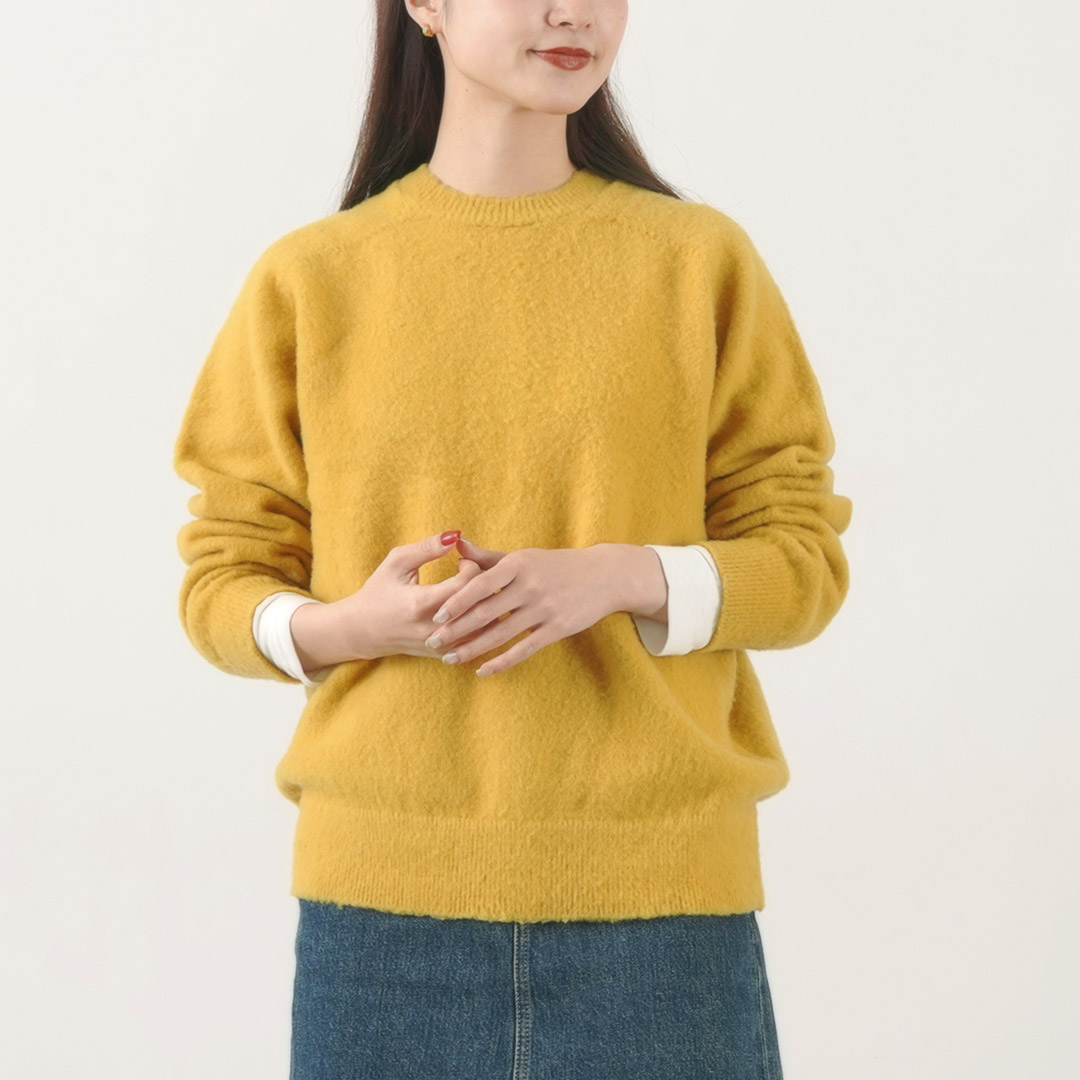 YONETOMI NEW BASIC（ヨネトミニューベーシック） サークルニット プルオーバー / ウール ニット クリスマス プレゼント ギフト :18452:ROCOCO Yahoo!店 ...