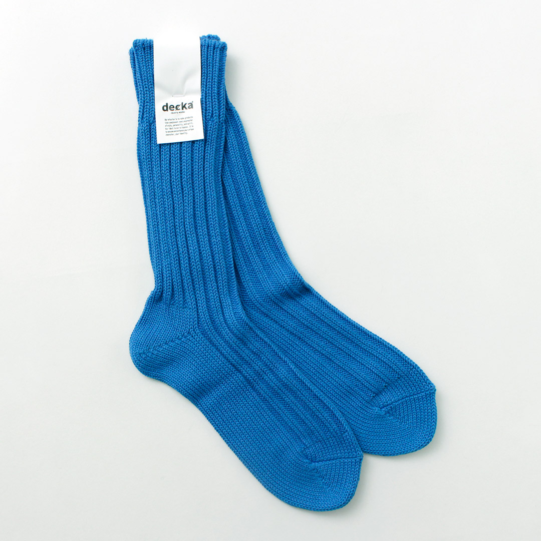 decka Quality socks DECKA QUALITY SOCKS（デカ） ヘビーウエイト プレーン クルーソックス / メンズ ...