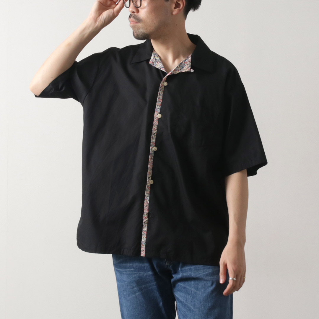 ILL ONE EIGHTY EIGHTY（イルワンエイティー） リバティ オープンカラーシャツ / メンズ シャツ 半袖 コットン : ROCOCO Yahoo!店 - 通販 - Yahoo ...