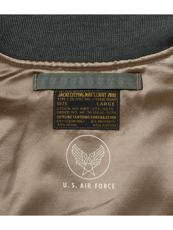 BUZZ RICKSON'S バズリクソンズ Type L-2B SKYLINE CLOTHING CORPORATION フライトジャケット BR14870 : buzz-8 : RODEO ...