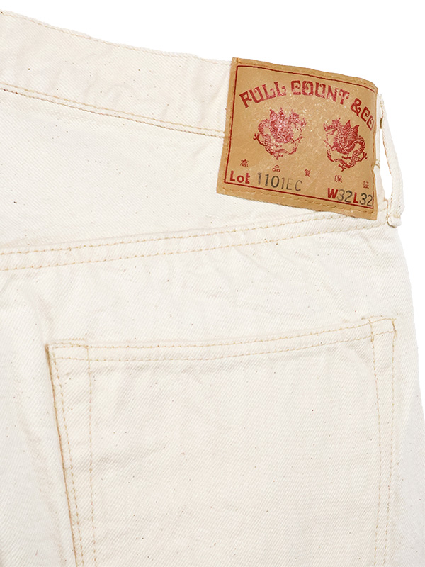 FULLCOUNT（フルカウント） パンツ 綿 100% エクル 生成り ホワイト