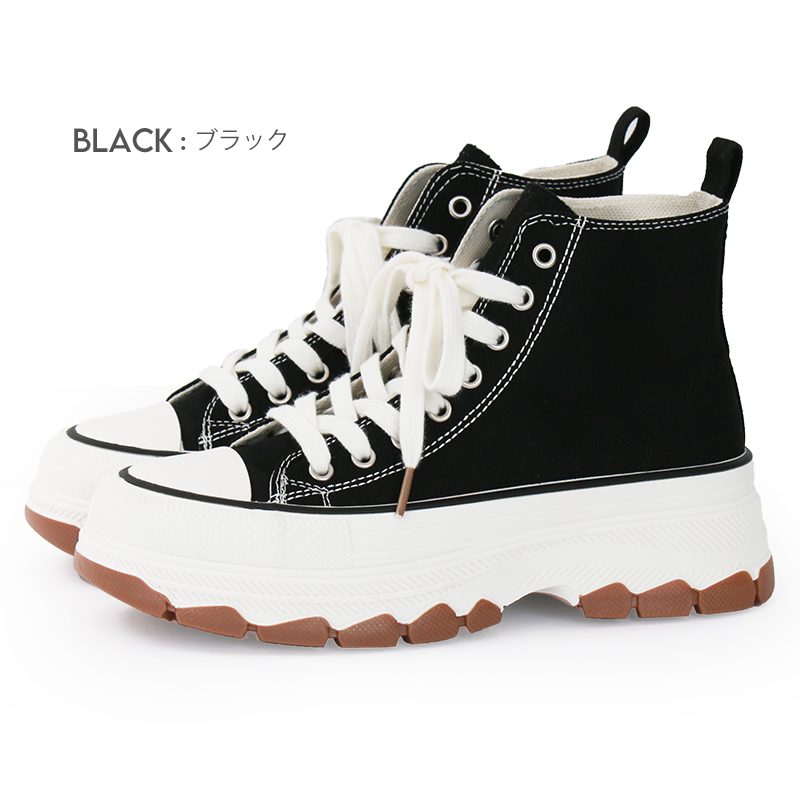 厚底 5cm ハイカットカット クラシック キャンバス スニーカー レディース レディース le-713 : le-713 : ROOM9 - 通販 - Yahoo!ショッピング