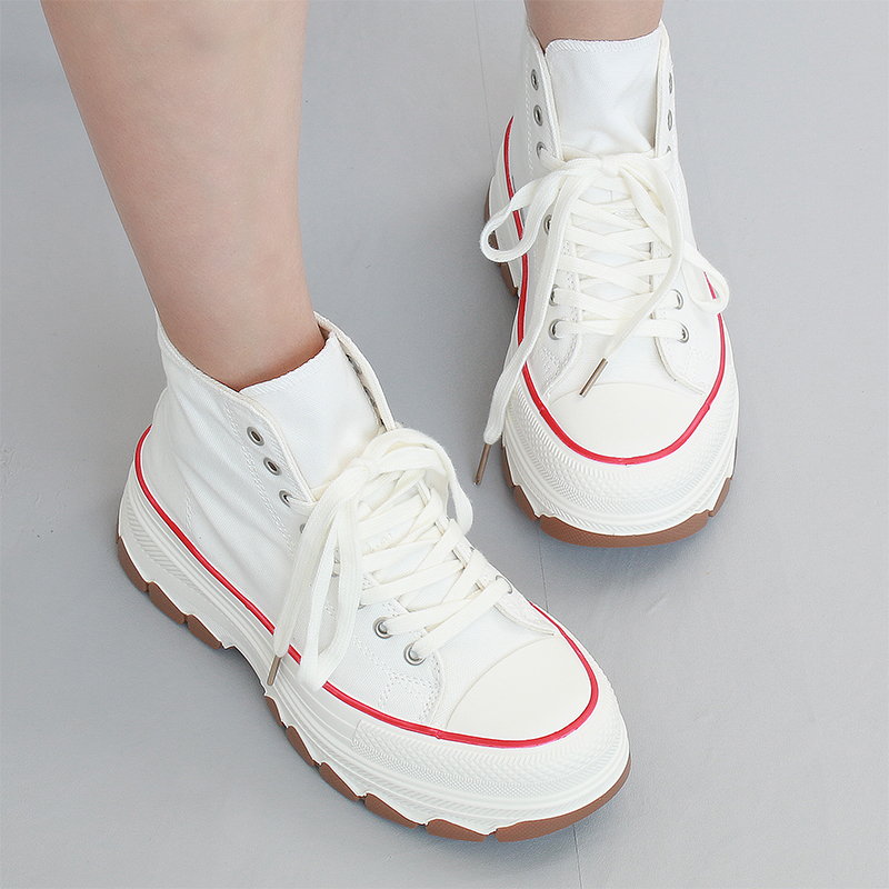 厚底 5cm ハイカットカット クラシック キャンバス スニーカー レディース レディース le-713 : le-713 : ROOM9 - 通販 - Yahoo!ショッピング