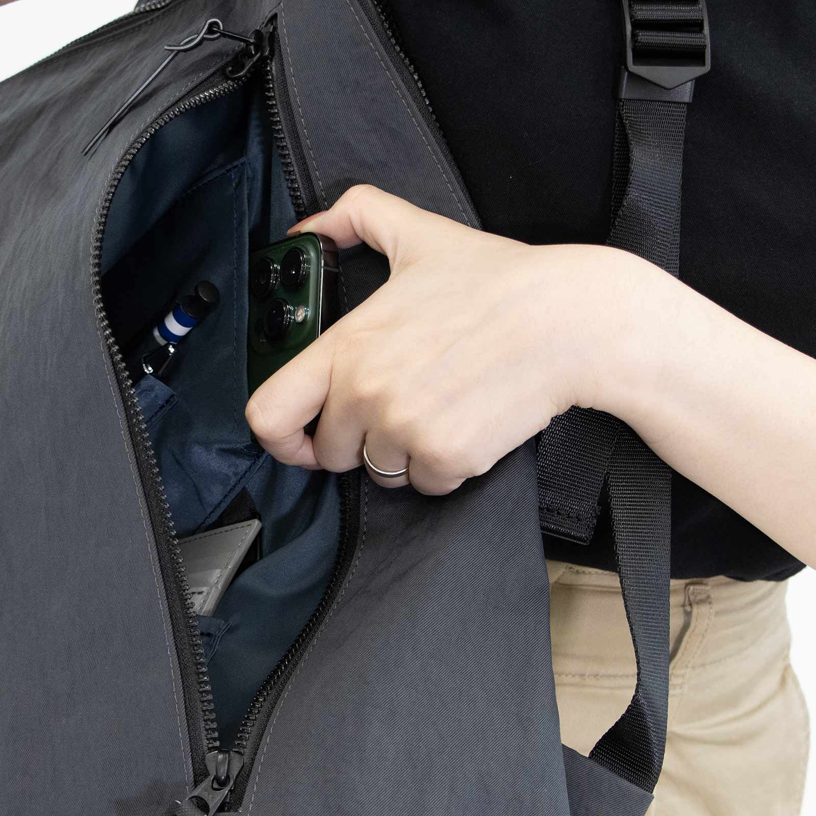 Root 和ックパックhabit ツイル「 KONBU（コンブ）ツイル」ルート 軽量 撥水 薄型 PC ビジネス デイリー ナイロン : Root Yahoo!ショップ - 通販 ...