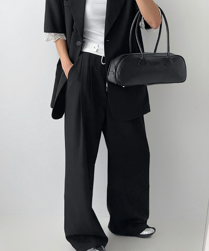 REAL STYLE ワイドパンツ スラックス レディース 仕事 オフィス 春 夏