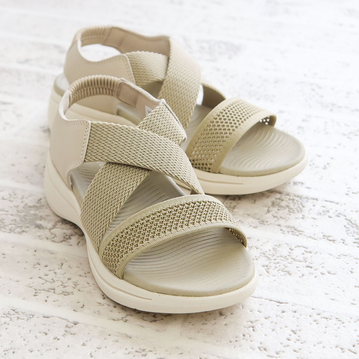 Hashed Coorde スポーツサンダル レディース 厚底 疲れない おしゃれ 軽量 歩きやすい 痛くない 幅広 カジュアル 黒 ブラック ベージュ グレー hc4506 : S-mart ...