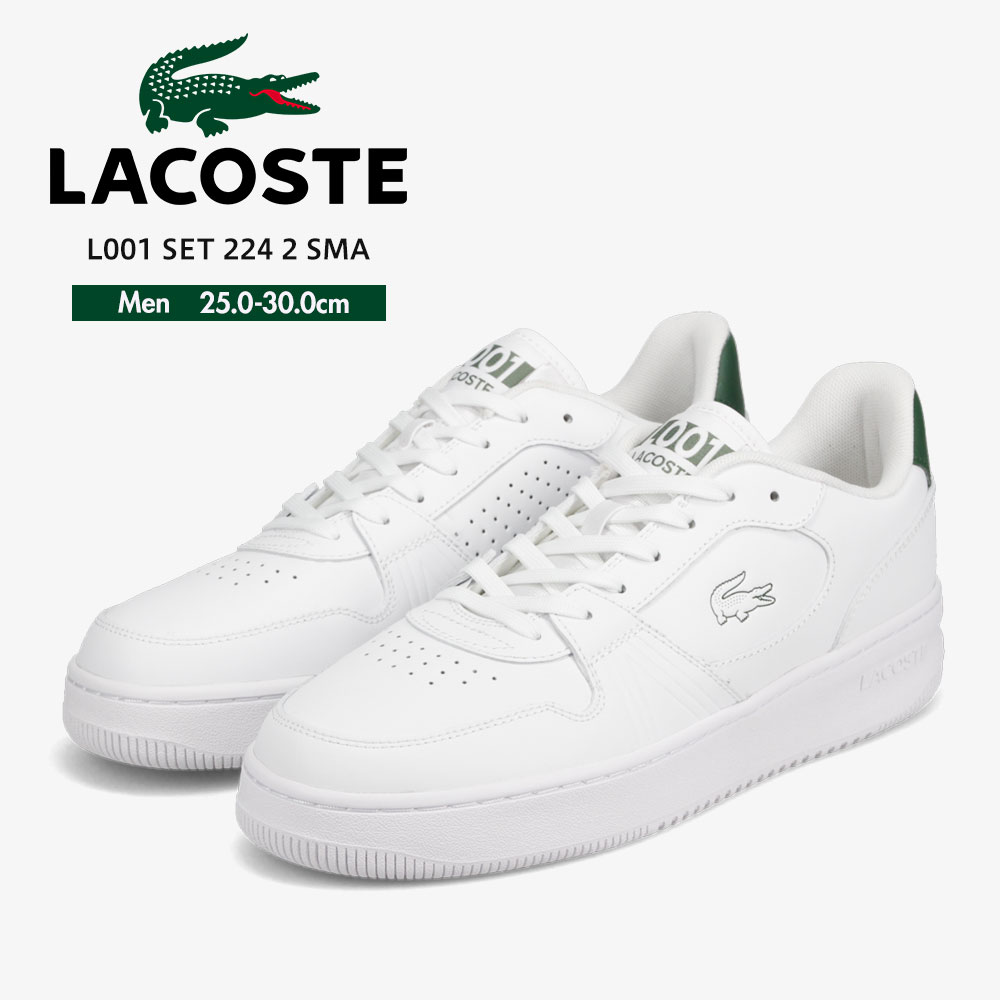LACOSTE ラコステ スニーカー メンズ ユニセックス ローカット カジュアル シューズ 靴 シンプル 定番 軽量 履きやすい 通学 通勤 L001 SET 224 2 SMA : S ...