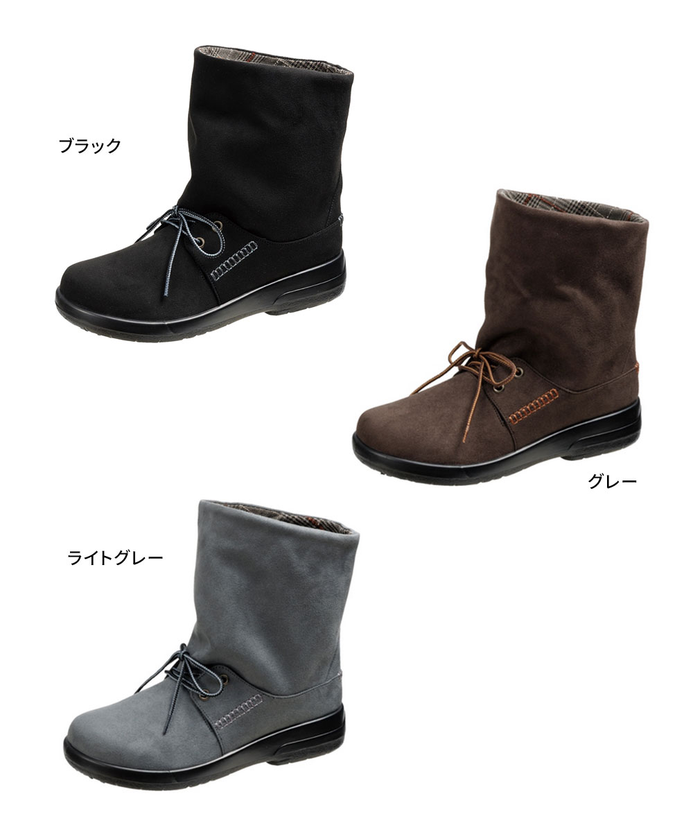 TOP DRY ショートブーツ レディース 防水 2way 防滑 撥水加工