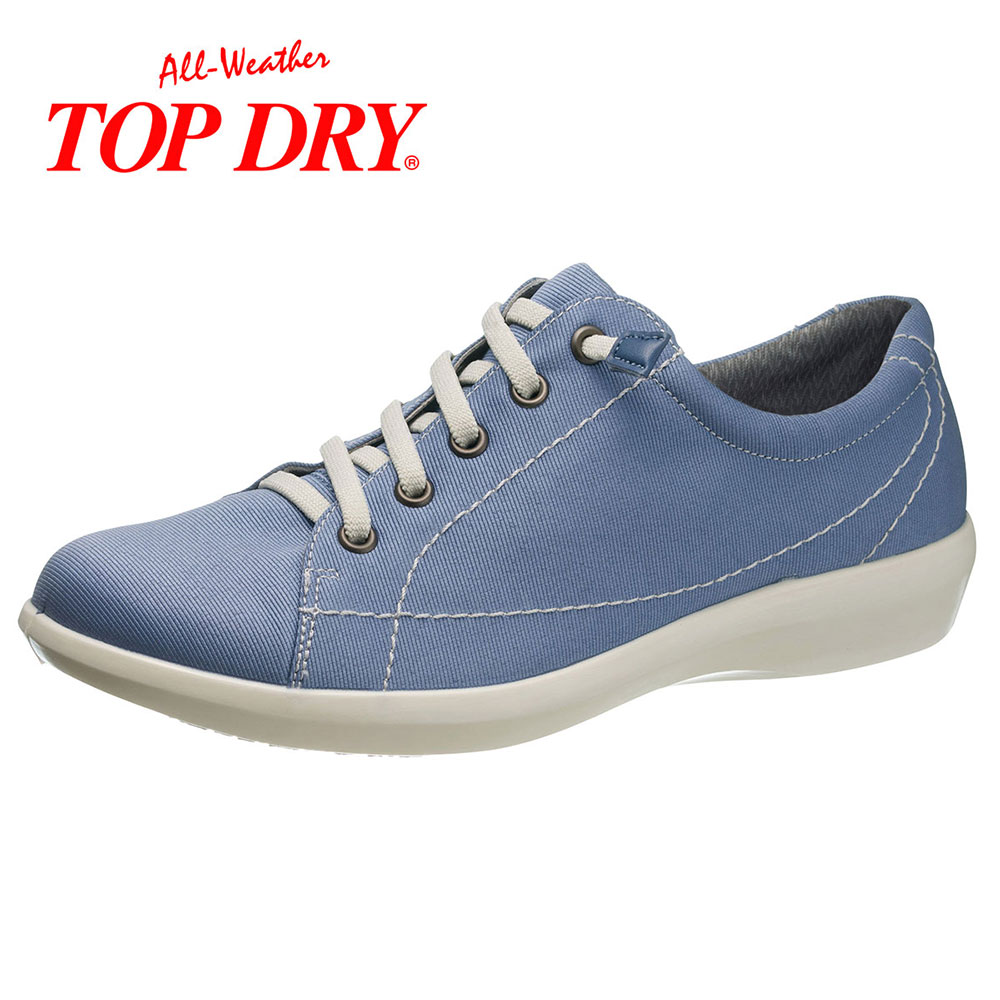 TOP DRY スニーカー レディース 防水 防滑 レインシューズ 撥水 3E