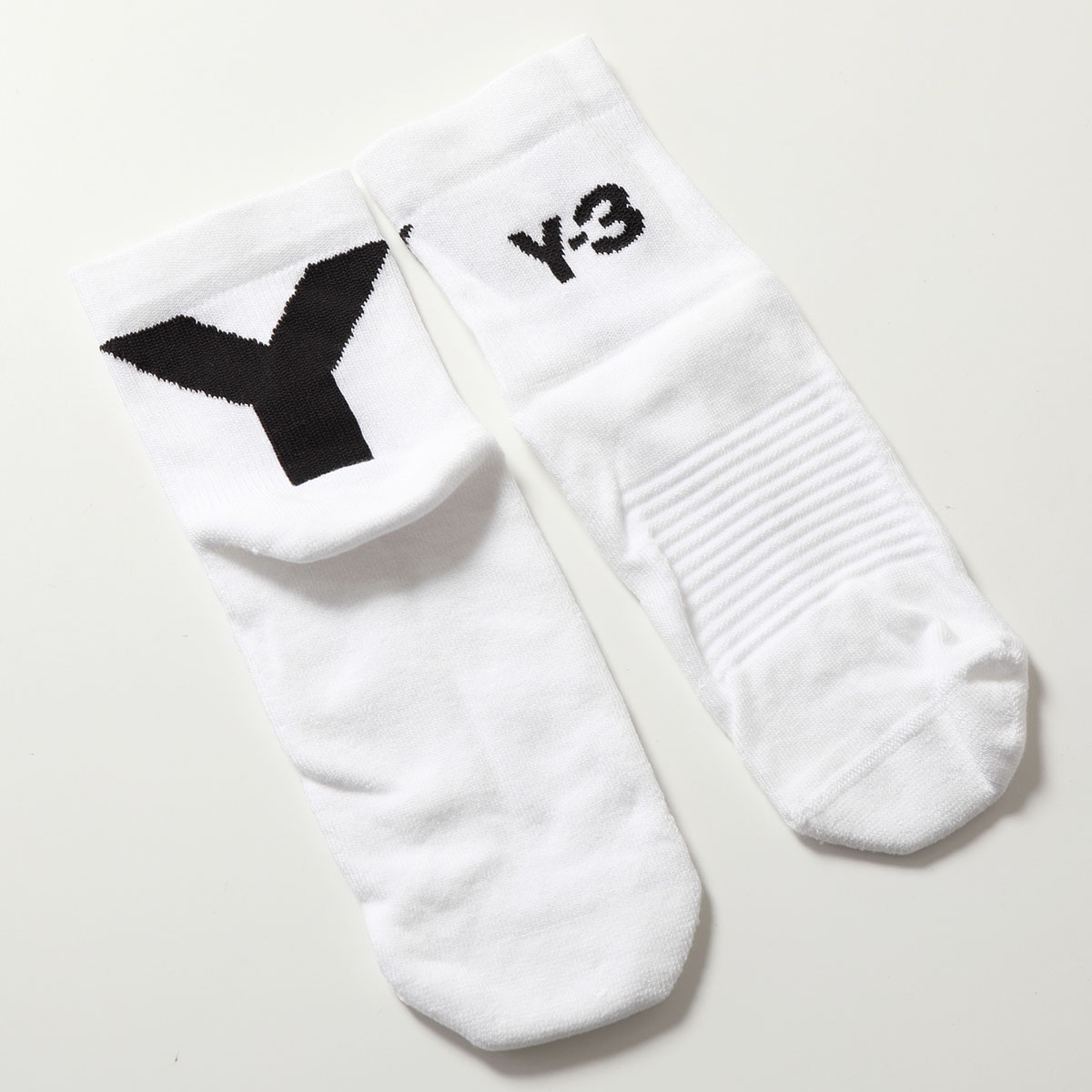 Y-3 ワイスリー ソックス HZ4266 HZ4267 メンズ ローソックス アンクル丈 ジャガード ロゴ リブ 靴下 カラー2色 ...