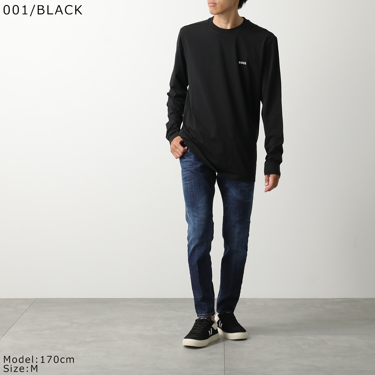 HUGO BOSS（ヒューゴ・ボス） 長袖 Tシャツ 50506365 10256064 メンズ ロンT カットソー ロゴ クルーネック ...