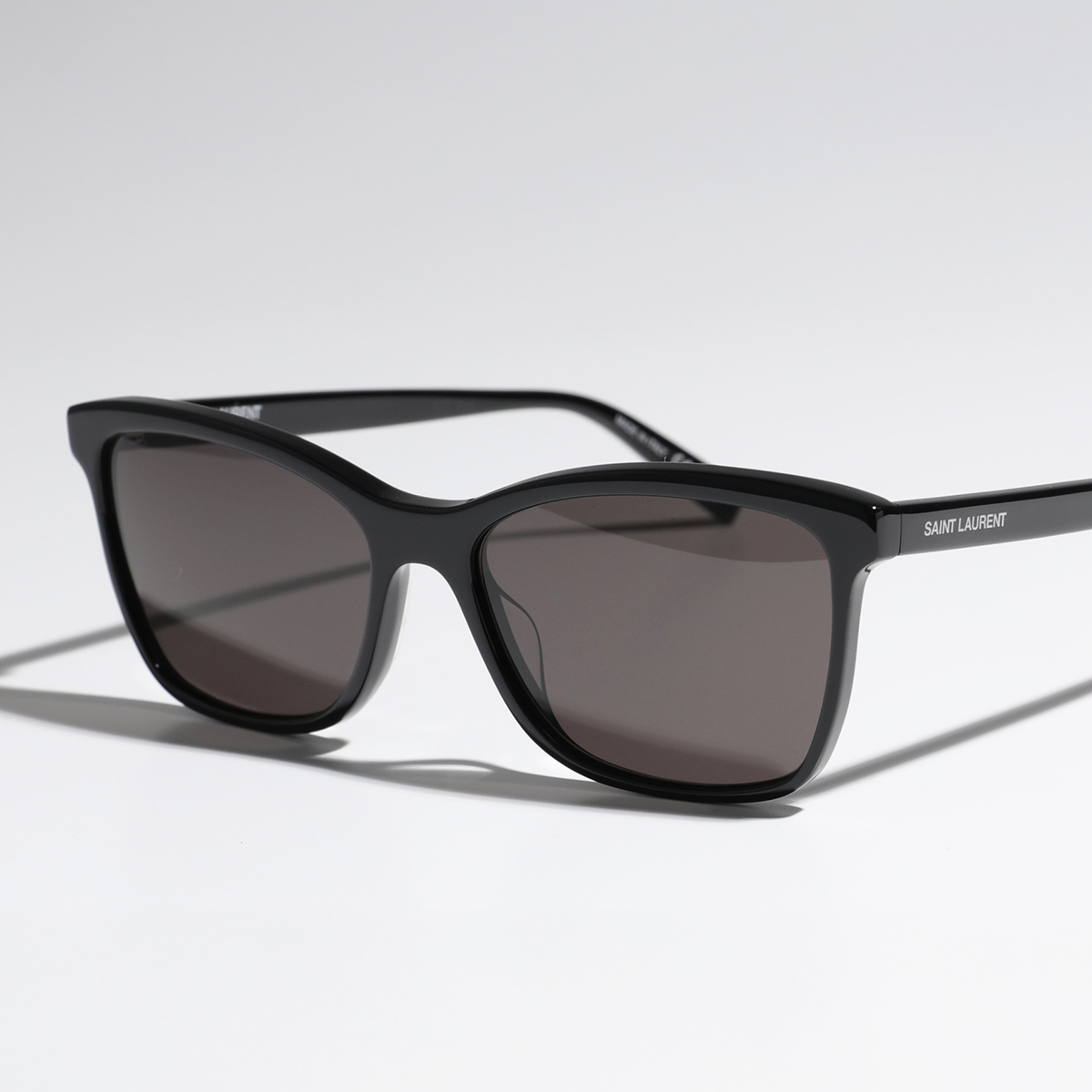 SAINT LAURENT サンローラン サングラス SL 502 レディース スクエア型 フルリム ロゴ セルフレーム アイウェア 001 ...