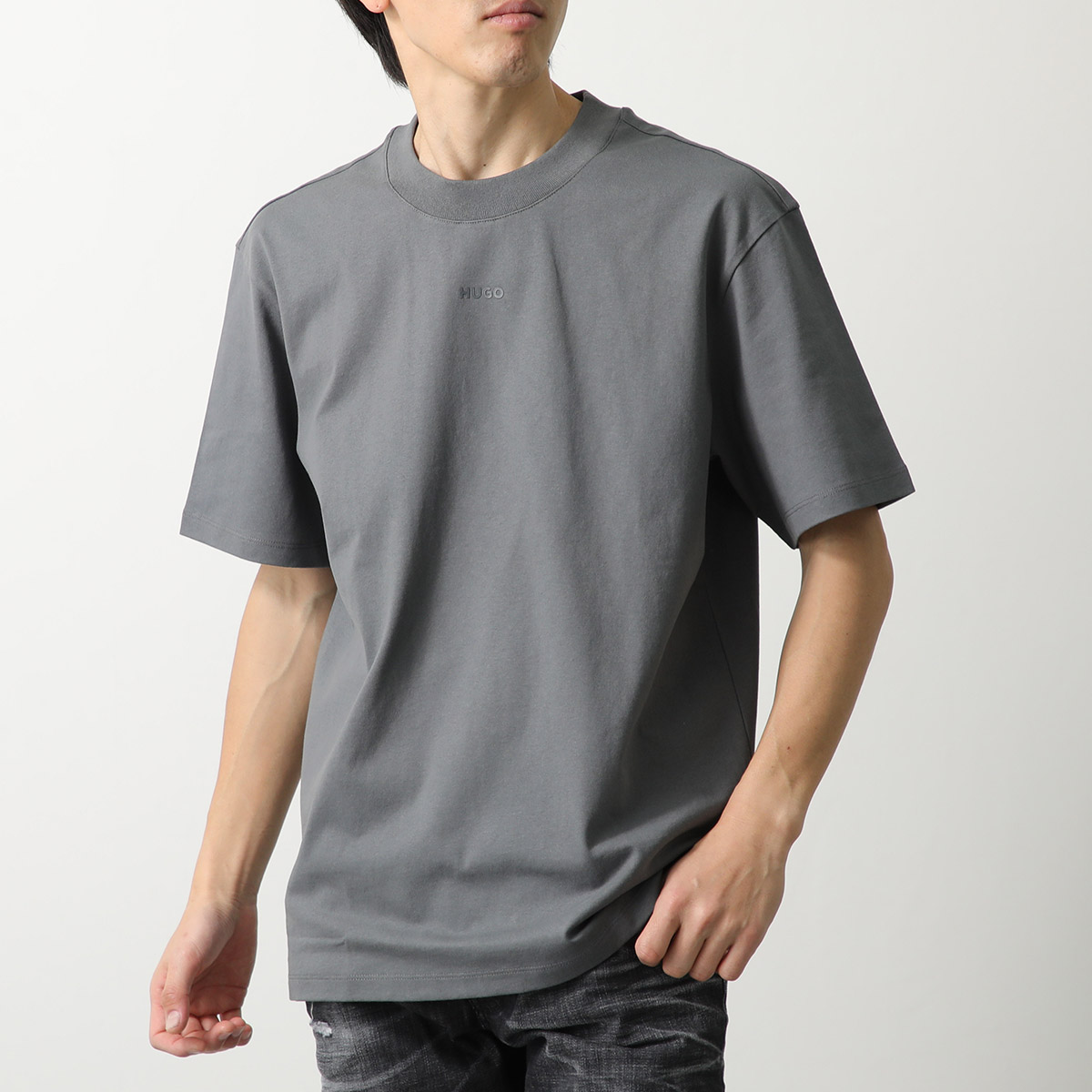 HUGO BOSS（ヒューゴ・ボス） Tシャツ DAPOLINO 50488330 メンズ 半袖 クルーネック ロゴT ロゴプリント コットン ...
