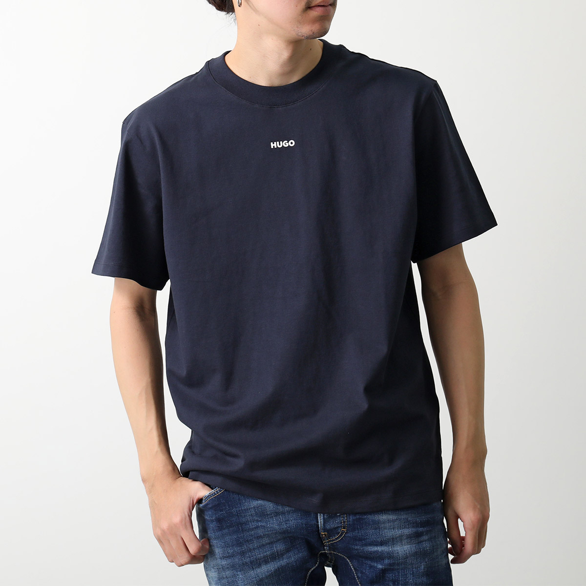 HUGO BOSS（ヒューゴ・ボス） Tシャツ DAPOLINO 50488330 メンズ 半袖 クルーネック ロゴT ロゴプリント コットン ...