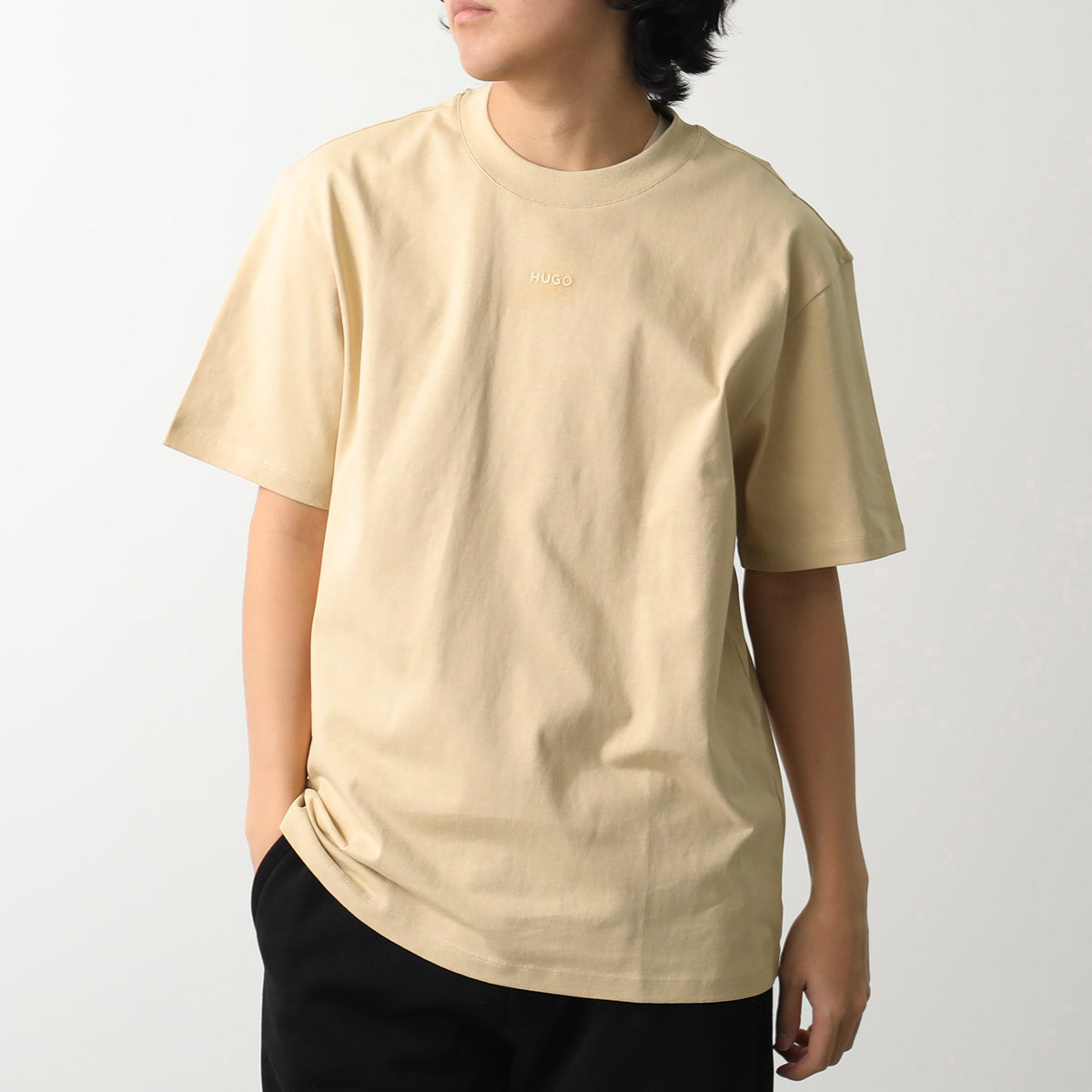 HUGO BOSS（ヒューゴ・ボス） Tシャツ DAPOLINO 50488330 メンズ 半袖 クルーネック ロゴT ロゴプリント コットン ...