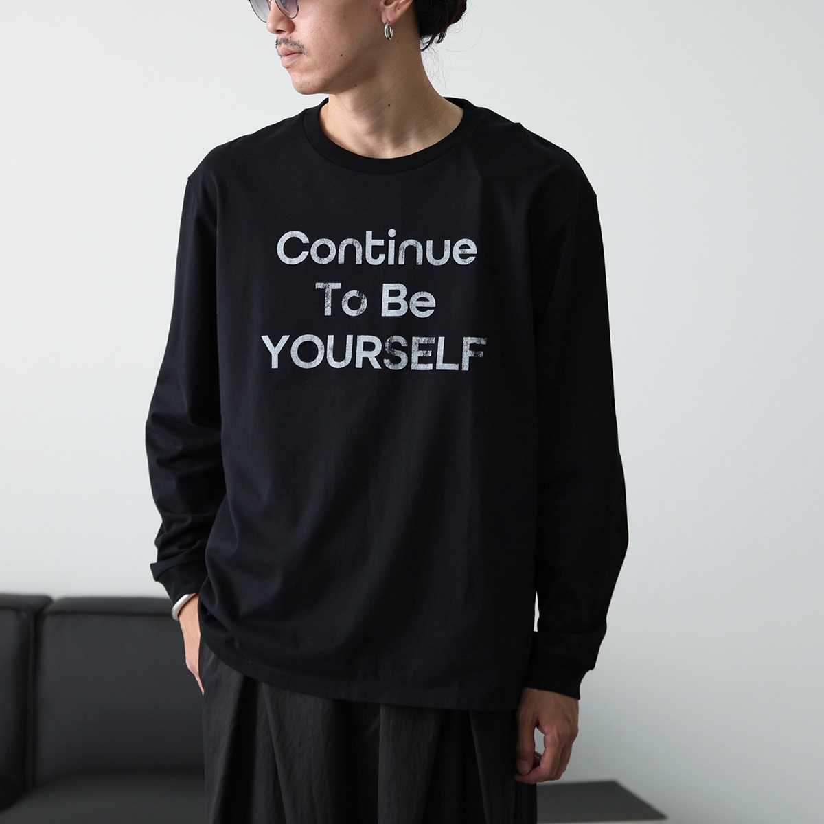 EKAT エカット Tシャツ LOGO LONG SLEEVE TEE ENG2408251 メンズ レディース 長袖 カットソー プリント ...