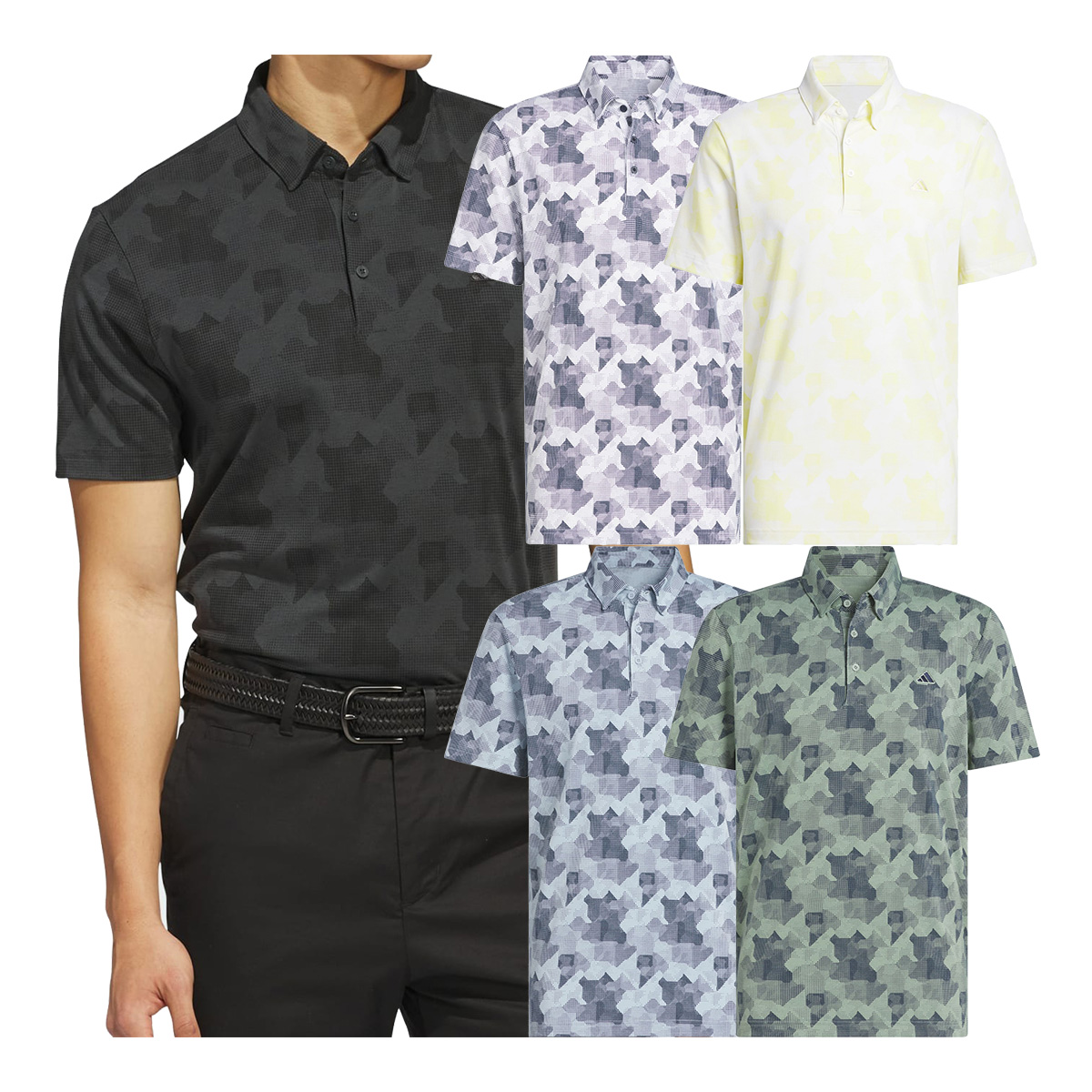 ADIDAS GOLF アディダス ゴルフ 半袖 ポロシャツ GO-TO プリント メンズ KUH74 JM5596／JP2366 ...
