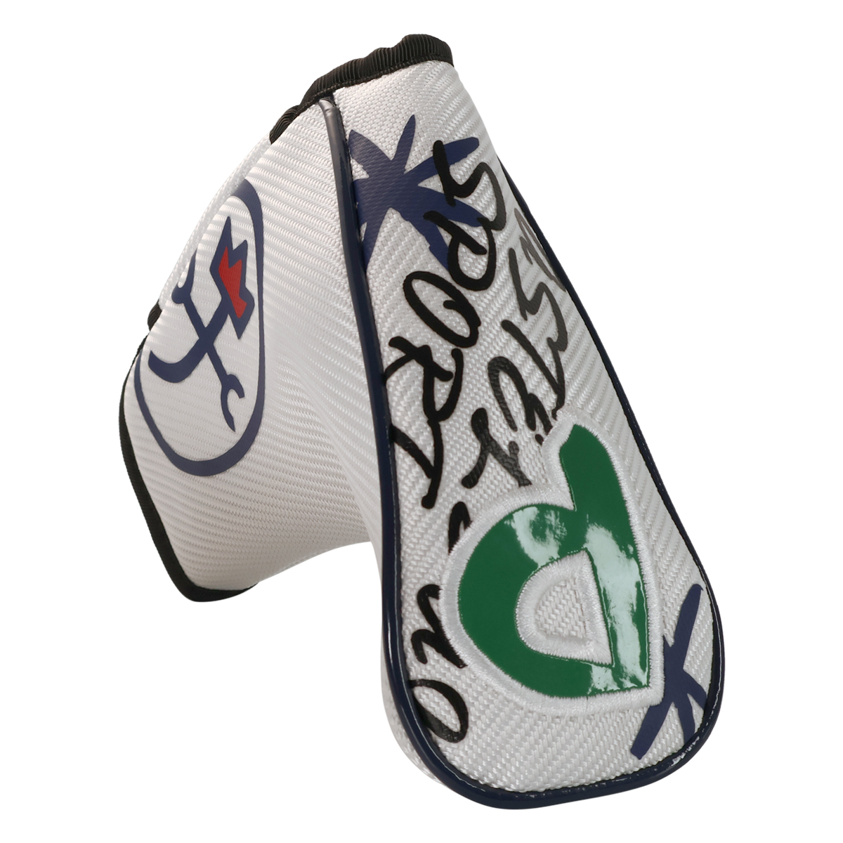 カステルバジャック スポーツ パターカバー ヘッドカバー メンズ レディース 7235399310 CASTELBAJAC SPORT ピン型パターカバー ポリエステル 微光沢感 Pワッペン 家紋ロゴプリント CASTELBAJAC（カステルバジャック） スポーツ パターカバー