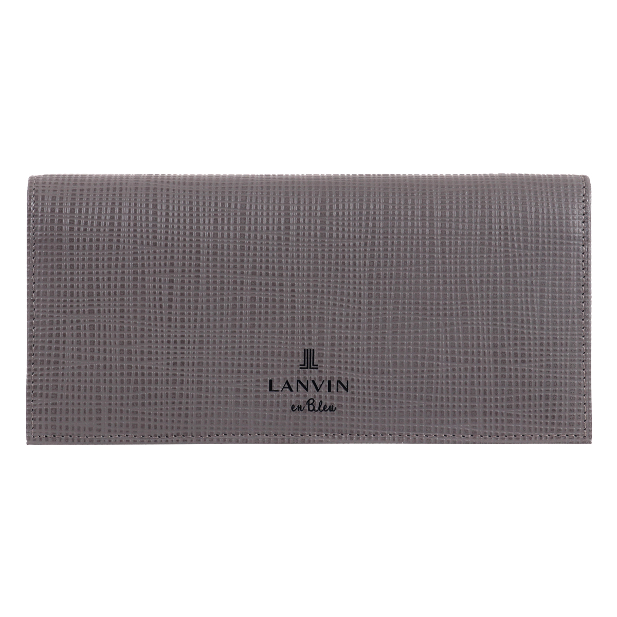 LANVIN en Bleu ランバンオンブルー 長財布 かぶせ 本革 ゼブダ 529616