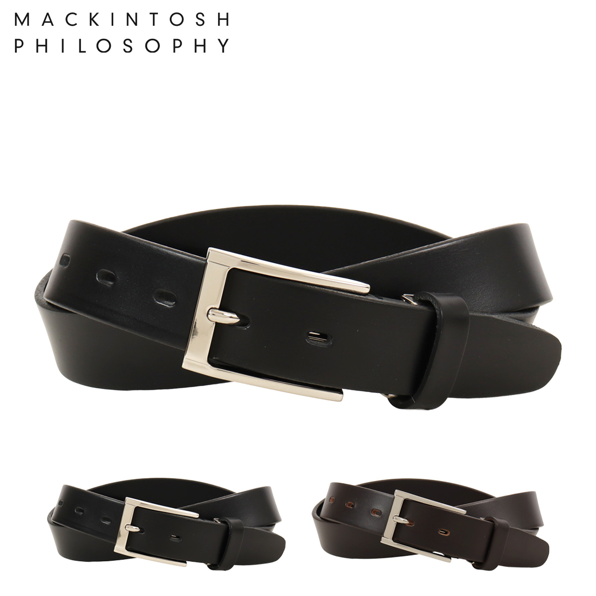 【レビュー投稿で+5％還元】マッキントッシュフィロソフィー ベルト 本革 日本製 メンズ ピンタイプ MAPB-00111 MACKINTOSH PHILOSOPHY｜ビジネス カジュアル フォーマル 牛革 レザー ブランド ギフト プレゼント 紳士 男性用 クリスマス_mp MACKINTOSH PHILOSOPHY（マッキントッシュフィロソフィー