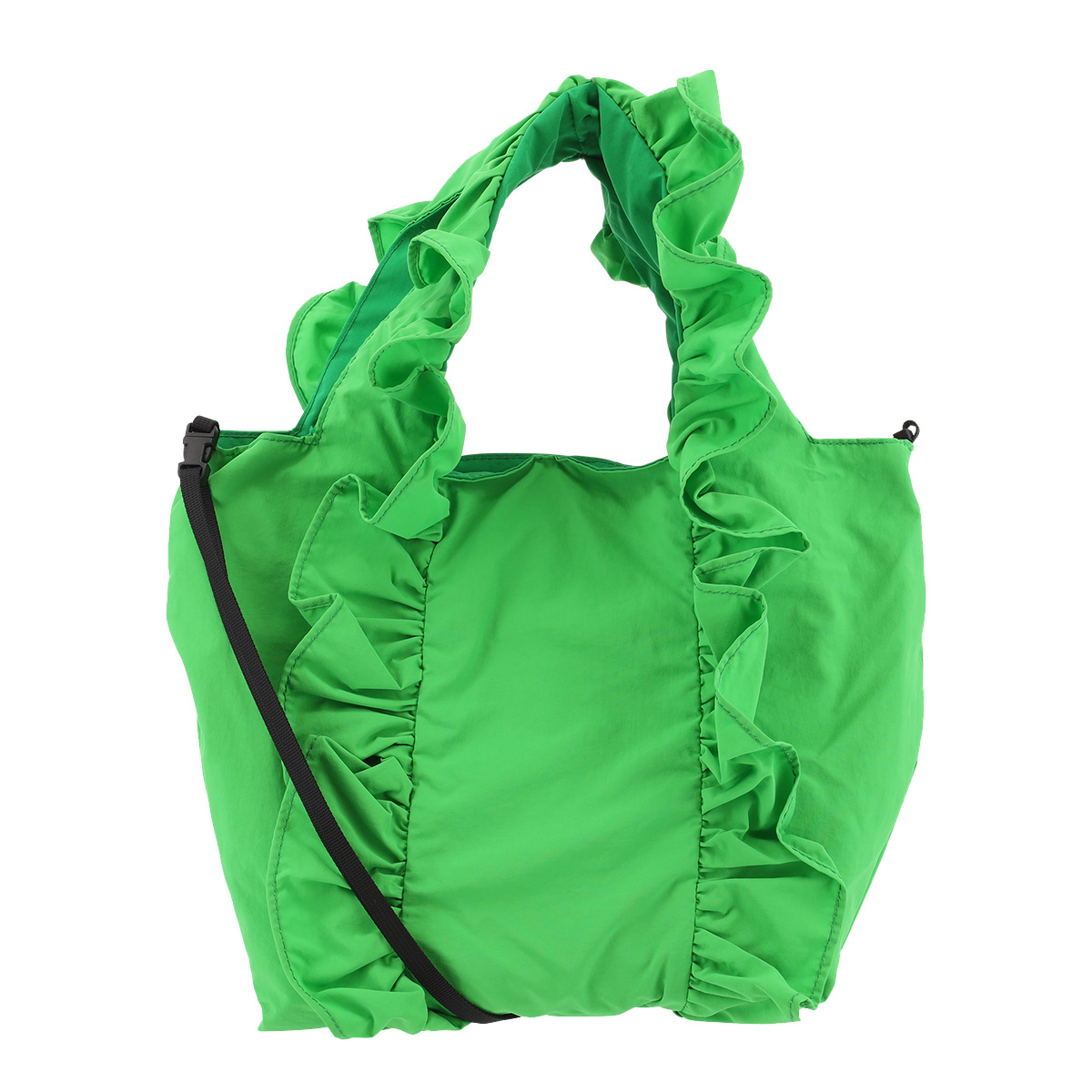 SALON de RUBAN トートバッグ フリル ギャザー レディース サロン ド ルヴァンRBB-229 | 2WAY ショルダーバッグ ナイロン : サックスバーYahoo!店 - 通販 ...