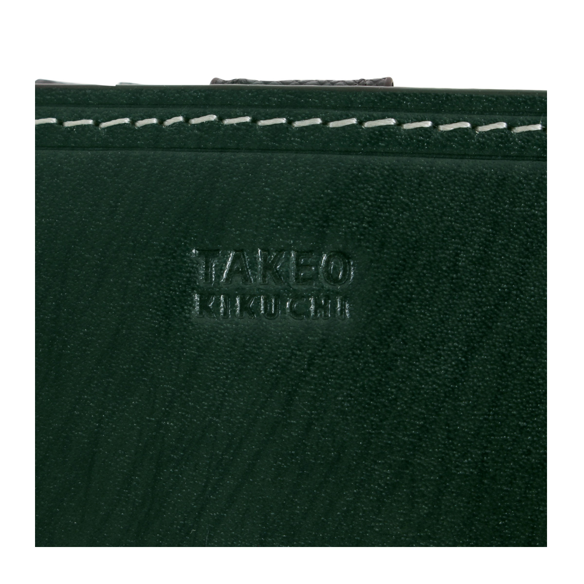 TAKEO KIKUCHI（タケオキクチ） 財布 二つ折り ミドル財布 本革 セミ長