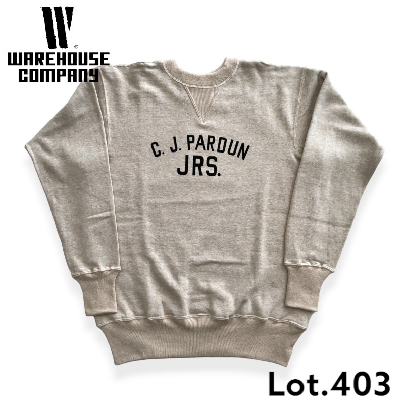 ウエアハウス Lot 403 C.J.PARDUN トレーナー スウェット : wh403-pardun : サムライクラフト ヤフーショップ ...