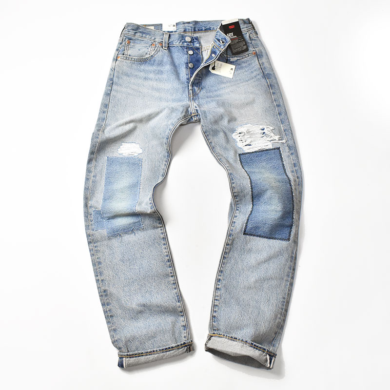 Levi's LEVI'S リーバイス 501 セルビッジデニム ダメージ 赤耳 Levi's LEVI'S リーバイス 501 セルビッジデニム ダメージ 赤耳