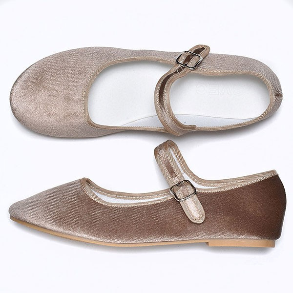 フラットパンプス レディース 靴 カンフーシューズ ストラップ 痛くない 歩きやすい バレエシューズ :IPT246-1:ビジネスシューズ・メンズ靴のSVEC - 通販 - Yahoo!ショッピング
