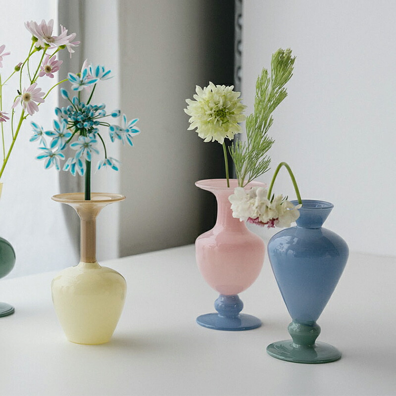 amabro（アマブロ） TWO TONE SERIES MINI VASE TWO TONE ミニベース ツートーン 花瓶 花器 フラワーベース 一輪挿し 2色 雑貨 インテリア オブジェ ...
