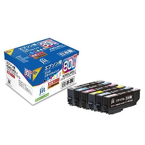 エプソン IC80 IC80L EPSON リサイクル インクカートリッジ 6色セット JIT-AE80L6P : サンワダイレクト - 通販 - Yahoo!ショッピング
