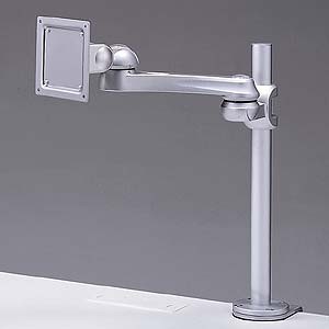 SANWA SUPPLY モニターアーム 17インチ対応 シルバー 銀 ディスプレイアーム モニタースタンド サンワダイレクト 1画面 シングル クランプ式 LA-51SC-6 : サンワ ...