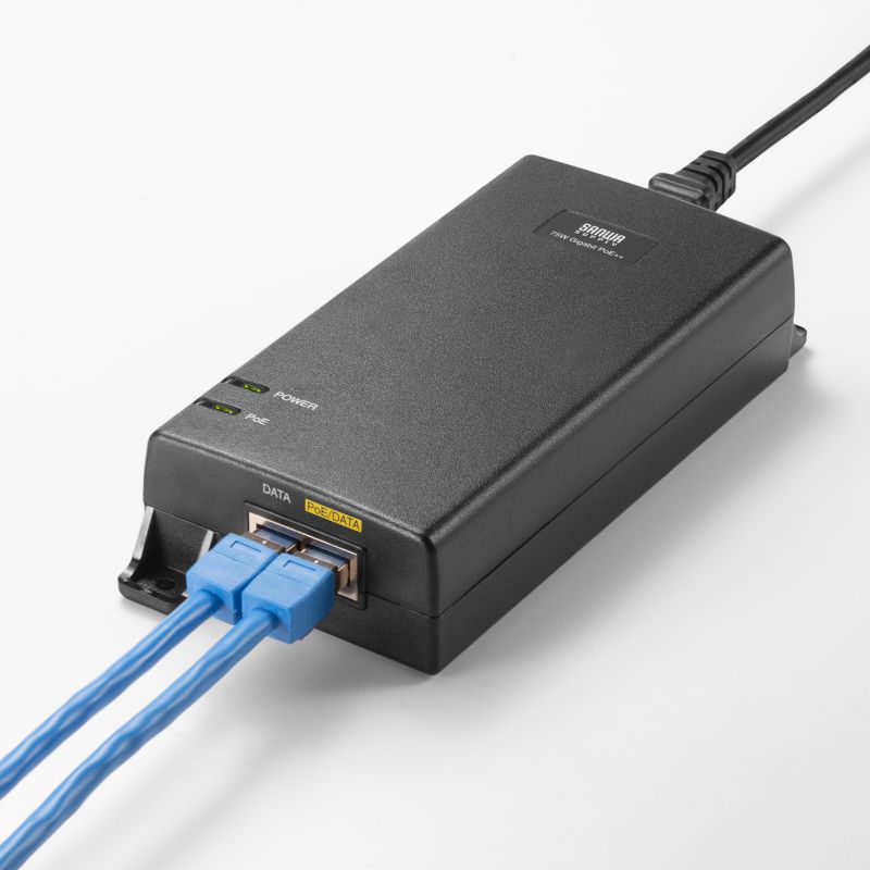 SANWA SUPPLY（サンワサプライ） PoEインジェクター IEEE802.3bt 75W