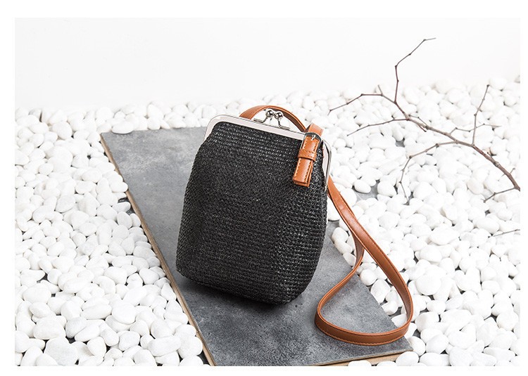 かごバッグ レディース ショルダーバッグ 斜めがけ 麦わらバッグ