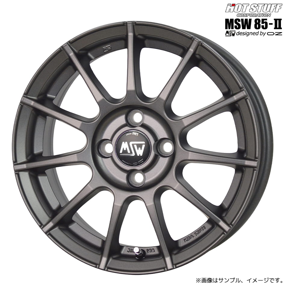 HOT STUFF（ホットスタッフ） MSW 85-II ホイール1本 16x6.5J 4H 98 +30 マットガンメタル(MGM ...