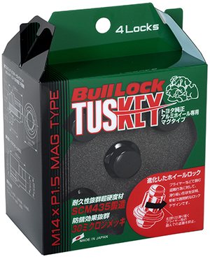 KYO-EI 協永産業 Bull Lock TUSKEY ロックナット トヨタ純正アルミホイール専用 マグタイプ M14×P1.5 4pcs ...