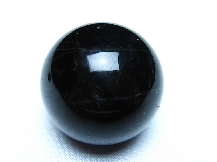 モリオン 純天然 黒水晶 丸玉 35mm [t220-10004] 誠安天然石専門店 【本店】