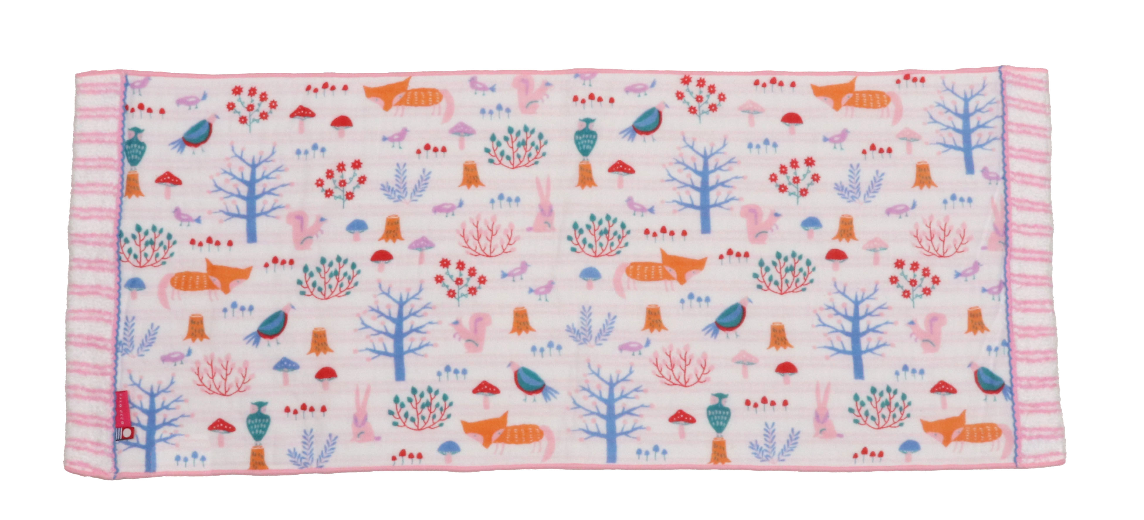 半額セール 50％OFF 数量限定 isso ecco イッソエッコ もり 今治タオル フェイスタオル ガーゼ 動物柄 アニマル柄 ピンク イエロー 国産 : mcftmr : 生活スタイル ...