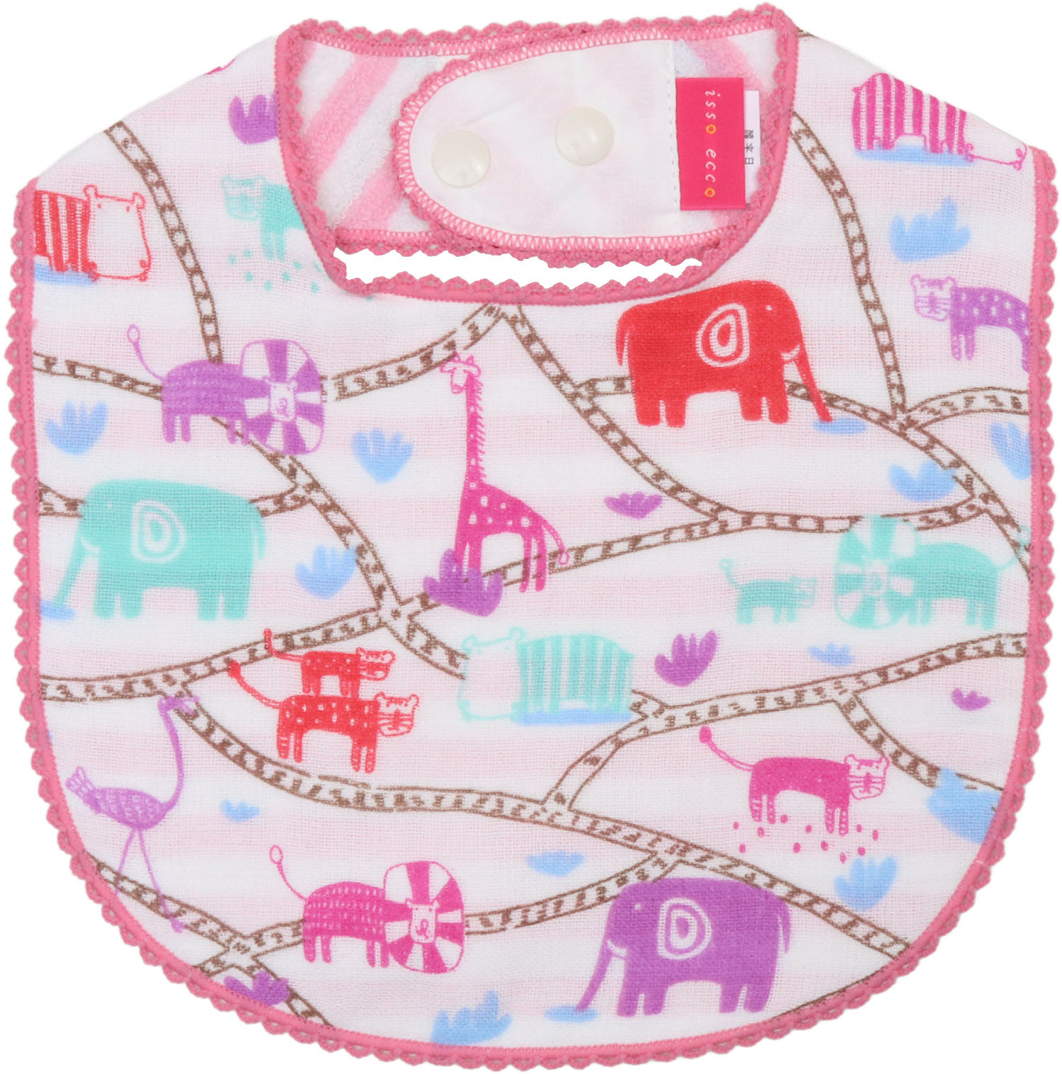 今治タオル（imabari towel） 半額以上 75％OFF 日本製 スタイ isso ecco イッソエッコ アニマル きょうりゅう もり くじら ガーゼ よだれかけ ビブ あぶちゃん ...