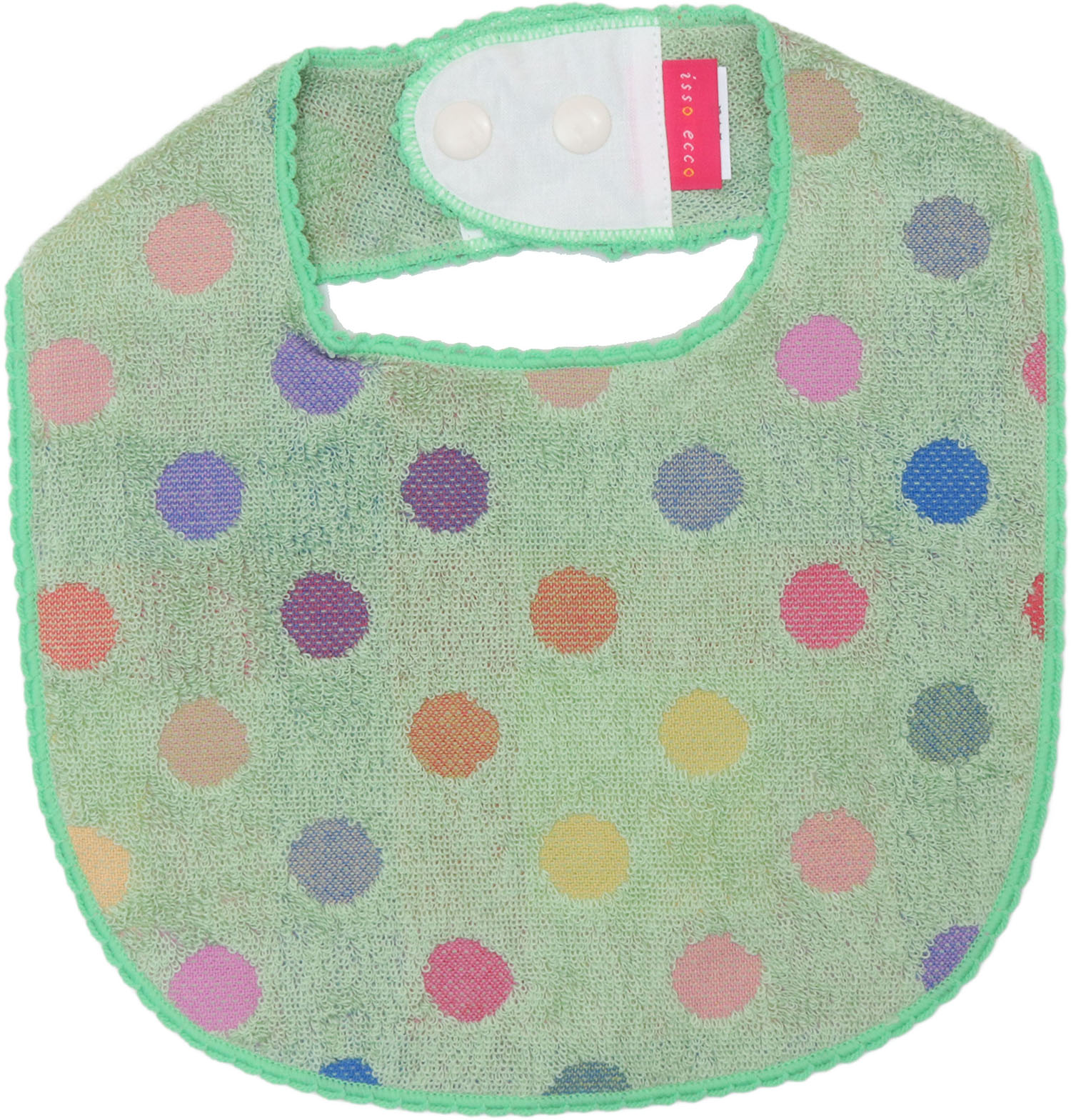 今治タオル 半額以上 75％OFF 数量限定 日本製 スタイ isso ecco イッソエッコ ポップカラー よだれかけ ビブ あぶちゃん 水玉 国産 imabari : 生活スタイル ...