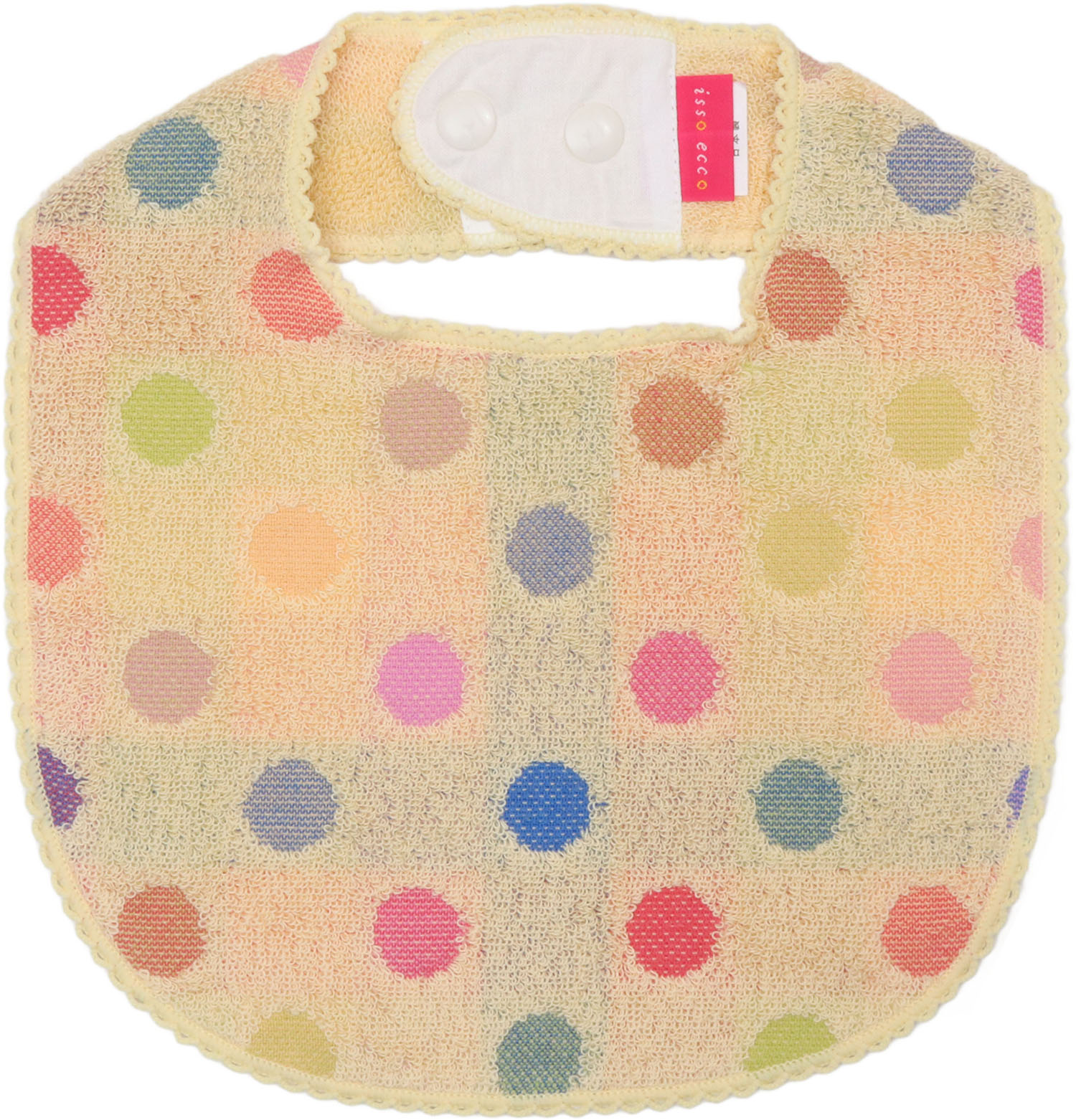 今治タオル 半額以上 75％OFF 数量限定 日本製 スタイ isso ecco イッソエッコ ポップカラー よだれかけ ビブ あぶちゃん 水玉 国産 imabari : 生活スタイル ...