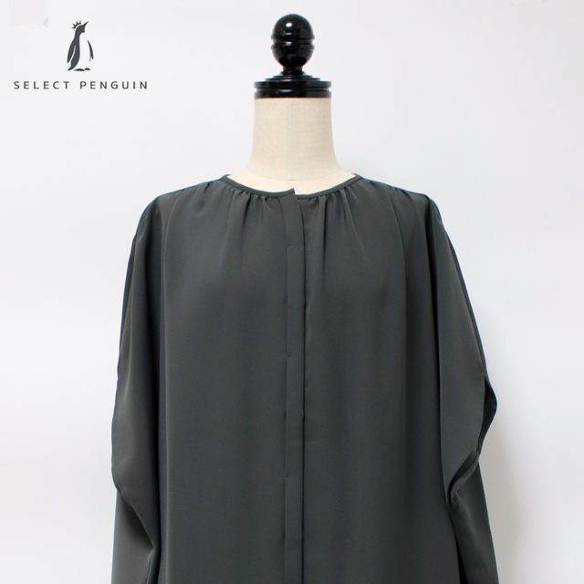 ユティリテ ポリエステル100% リサイクル繊維 バルーンワンピース グレー コン ut403aw21 : 雑貨のお店セレクト・ペンギン ...