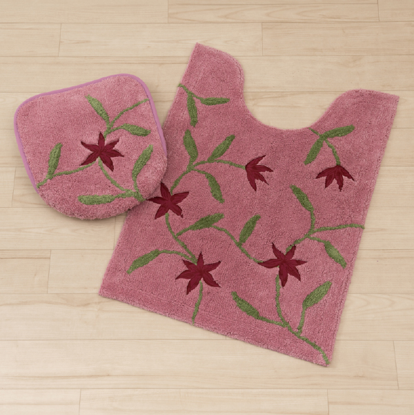 Sybilla トイレマットセット 2点 約80×60cm ロングトイレマット+兼用フタカバー シビラ アメリア3 センコー ...