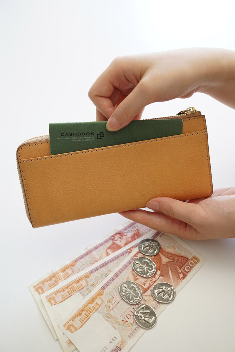 genten 【選べるノベルティ付】 ゲンテン CUOIO クオイオ 小銭入れ付き長財布（L字ファスナー式） 44670 : こだわりの ...