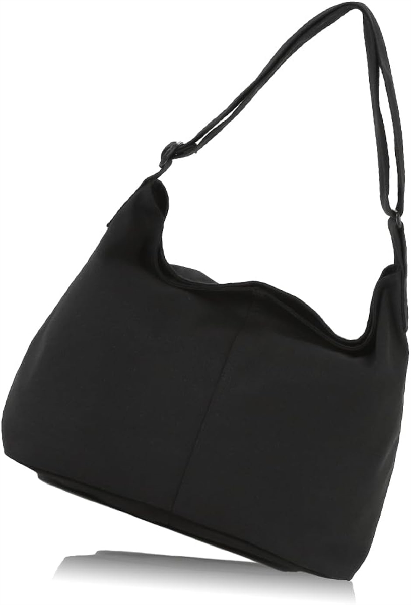 ブランド登録なし 重さを忘れる快適さ 肩に優しい軽減設計 トートバッグ キャンバス メンズ レディース 大型 大容量 YKK( ブラック（W ...