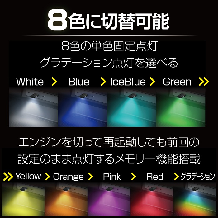 星光産業 星光産業 EL-176 ミニUSBライト【お取り寄せ商品】【カー用品 車内ライト USBライト スイング ライト ランプ 光 灯り カラー ドレスアップ】 : 新未来創造 - 通販 ...