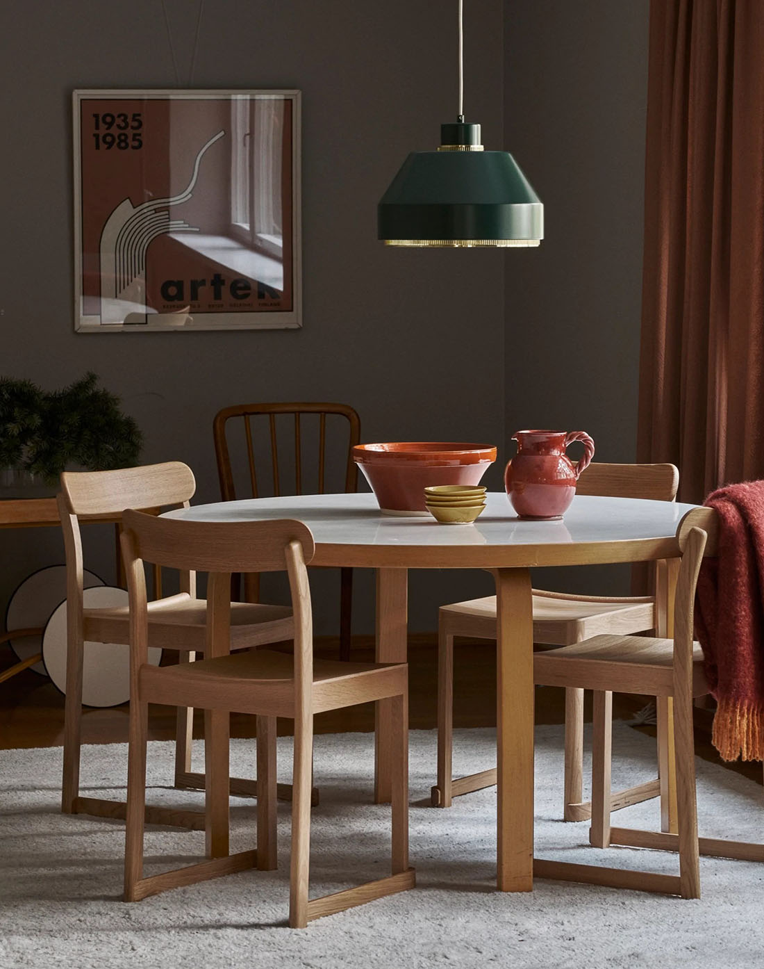 【ガチャプレゼント中】 artek アルテック TABLE 90A ホワイトラミネート 100x100x72cm テーブル Lレッグ アルヴァ ...