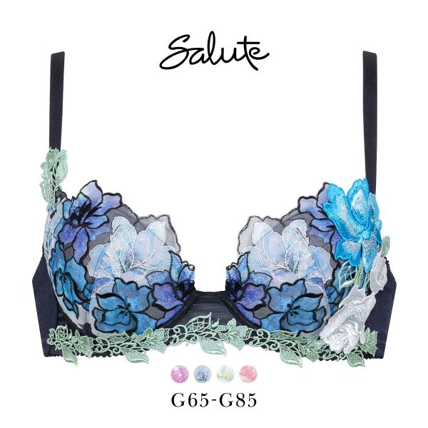 サルート（SALUTE） ワコール Wacoal Salute 24SS 06G BTJ406 P-UP ブラジャー G プッシュアップ 谷間 ...