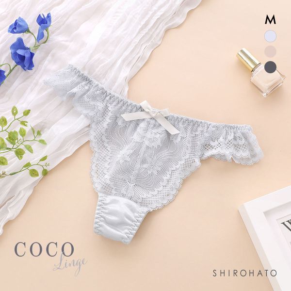 ココランジェ リボンレーシー Tバック ショーツ COCO Linge : 42227293 : SHIROHATO(白鳩) - 通販 - Yahoo!ショッピング
